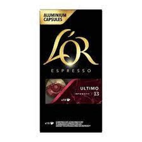 Café L OR espresso 10 Capsules ultimo intensité 13 compatibles