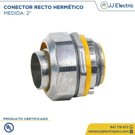 CONECTOR HERMÉTICO RECTO 2 JJ Electric