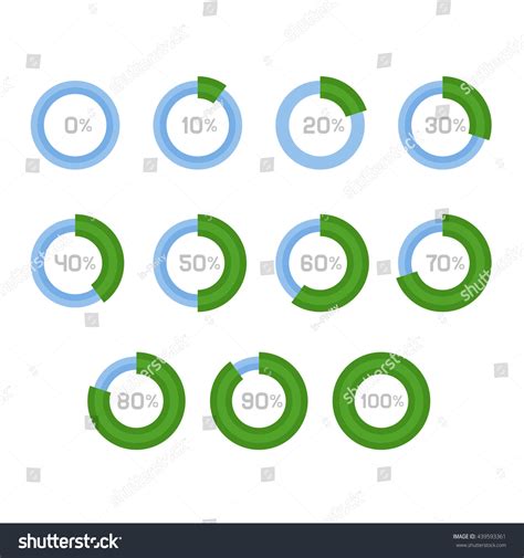 Circle Diagram Pie Charts Infographic Elements Royalty Free Stock