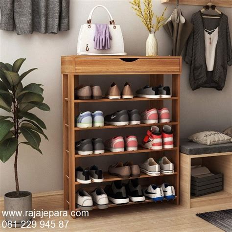 Rak Sepatu Dari Kayu Jati Rajajepara