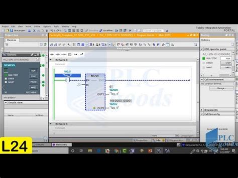 Move Instructions Plc Programming Tutorial Siemens Tia Portal S