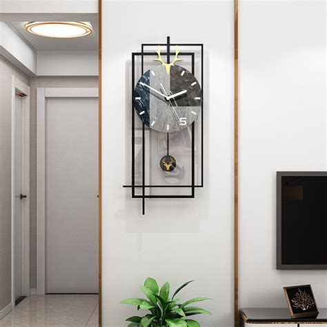 Reloj de pared grande para colgar en la pared Péndulo de cuarzo