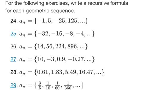 solved for the following exercises write a recursive