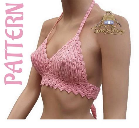 Boho Crochet Halter Top Pattern With Step By Step Photos And Etsy