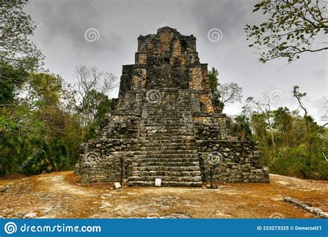 Muyil Mayan Ruins Mexico Stock Image Image Of Historic 223273325