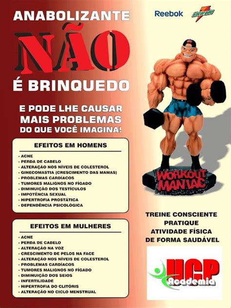 ACADEMIA UCP OS EFEITOS DOS ANABOLIZANTES PARA HOMENS E MULHERES