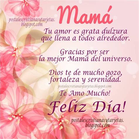 Linda Tarjeta para mi bella Madre Feliz Día Mamá te amo Postales