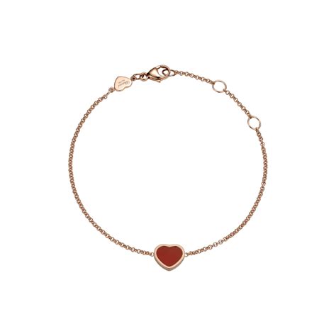 Happy Hearts系列 心形女士钻石手链手镯 Chopard萧邦