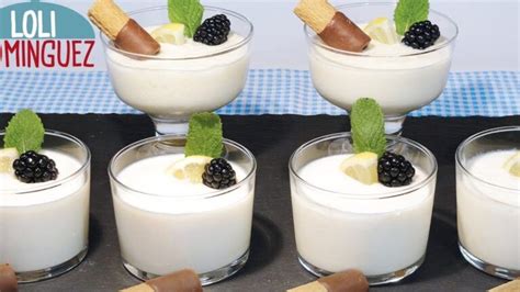 Mousse de limón una delicia con leche condensada y nata