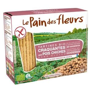 Achat Le Pain Des Fleurs Tartines Bio Craquantes Au Pois Chiche 150g