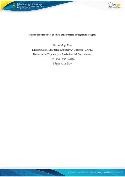 Tarea 4 Redes Sociales Conociendo Las Redes Sociales Con Criterios De