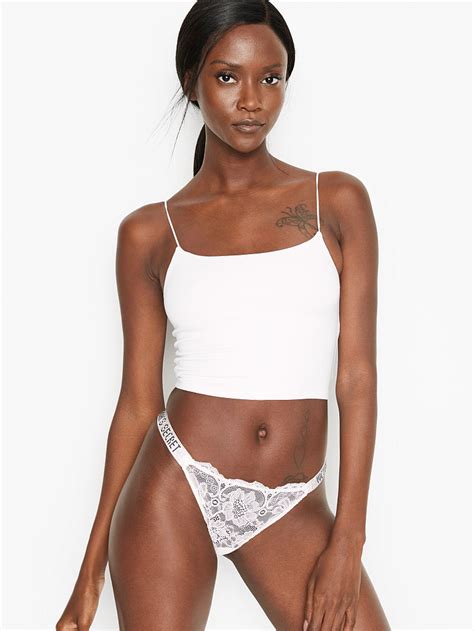 String En Dentelle À Lanières Brillantes Bombshell Victoria s Secret