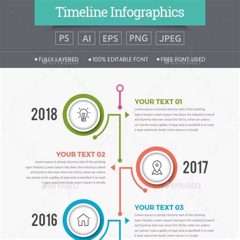 Modern Timeline Infographics Masterbundles