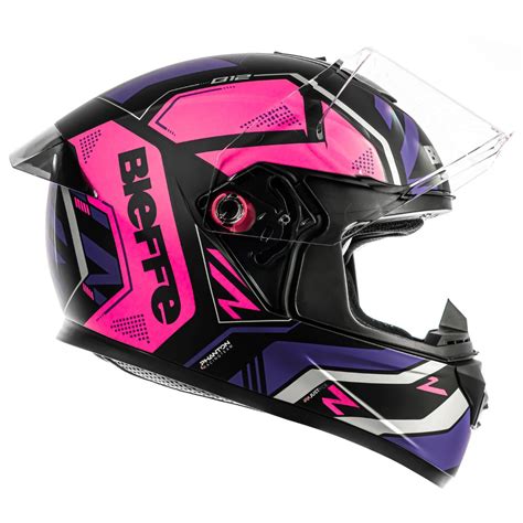 Capacete Feminino Masculino Bieffe B12 Phanton Pink FoscoBieffe