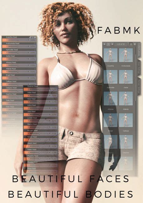 Face And Body Morph Kit For Genesis Female D Models For Daz Studio