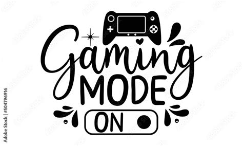 Gaming Mode On Video Games Related T Shirt Design Oldschool Gamer