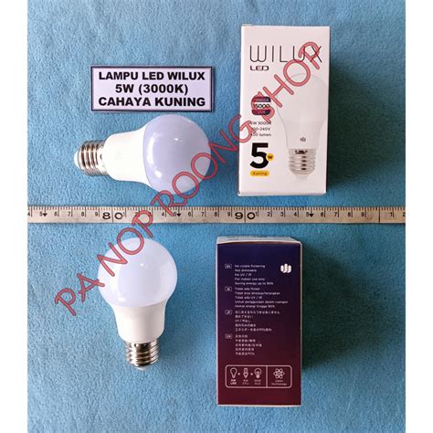 Jual LAMPU LED 5W WILUX 3000K WARM WHITE PUTIH KEKUNINGAN Shopee