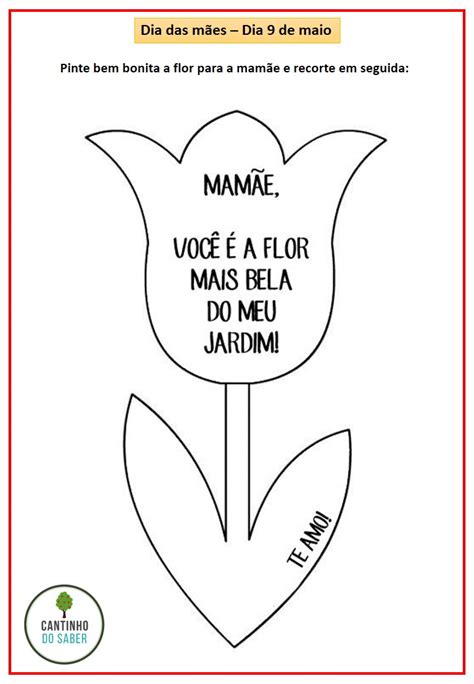 ATIVIDADES PARA O DIA DAS MÃES Atividades para a Educação Infantil