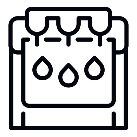 Plotter Format Icon Outline Vector Printer Machine Vector Art
