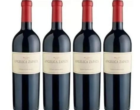 Vinho Angélica Zapata Malbec Cx Madeira 4 Unidades Parcelamento