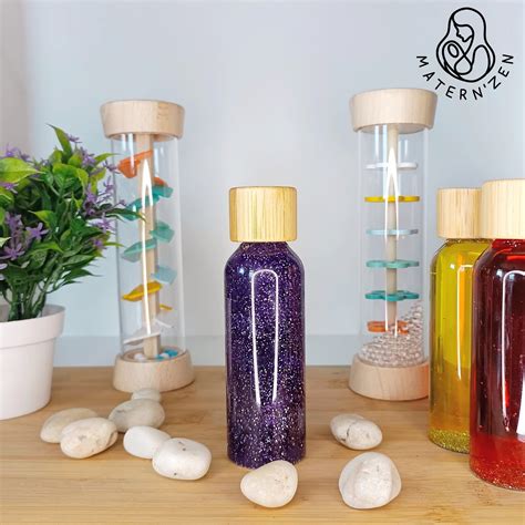 Bouteilles Sensorielles Arc En Ciel Et Paillettes Etsy France