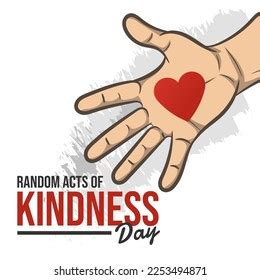 Random Acts Kindness Day February 17 Stock Vector Royalty Free