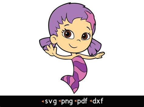 Bubble Guppies Oona 1 Svg Png Pdf Dxf Etsy Canada