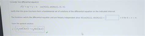 solved consider the differential equation