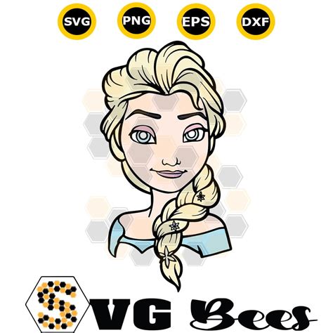 Elsa Frozen SVG SVGbees