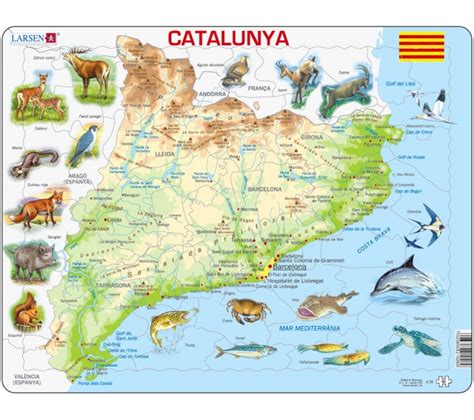 Mapa de Catalunya Mapa Físico Geográfico Político turístico y