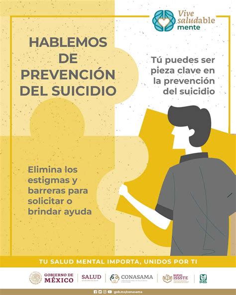 Campaña Detengamos el suicidio Comisión Nacional de Salud Mental y