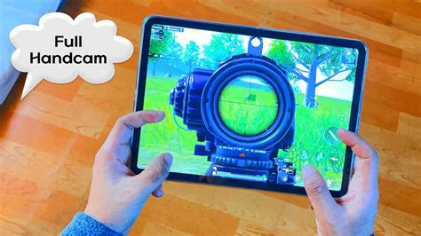 Pubg Mobile Handcam I Pad Pro Handcam Gameplay 4 Finger Claw With