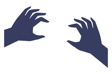 Grabbing Hands Silhouette Scary Human P Graphic By Smartstartstocker