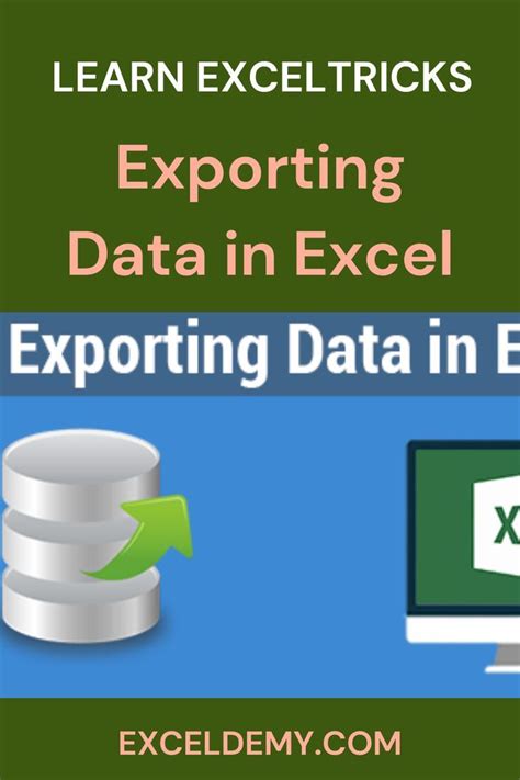 exporting data in excel excel data workbook