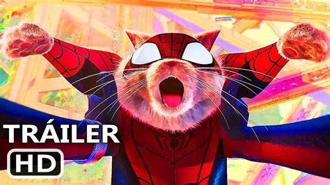 SPIDER MAN CRUZANDO EL MULTIVERSO Spider Cat Tráiler Español 2023