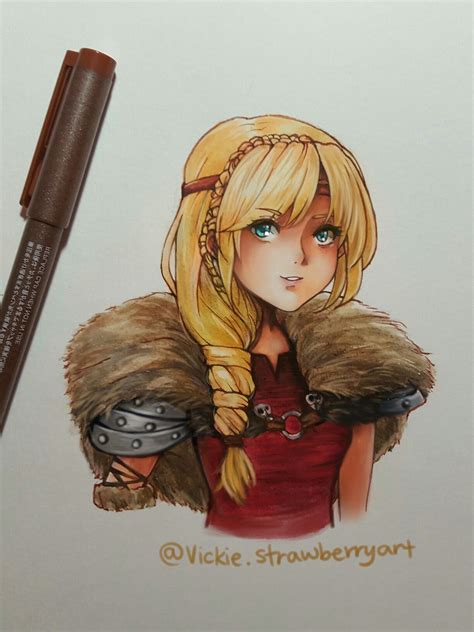 Astrid Anime Version Follow Me On Instagram Vickiestrawberryart Anime Version How Train Your