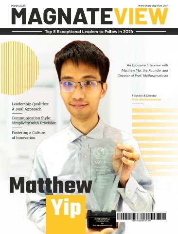 Top 5 Exceptional Leaders To Follow In 2024 Matthew Yip