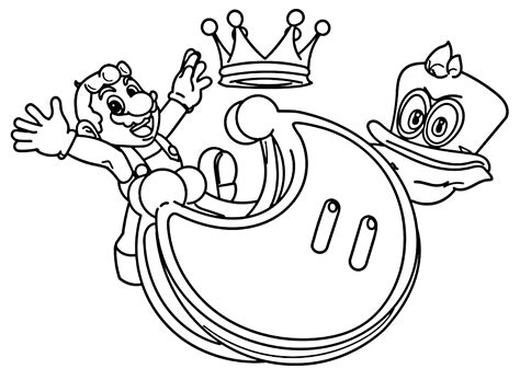 29 Coloriages Super Mario Odyssey ColoringPagesOnly