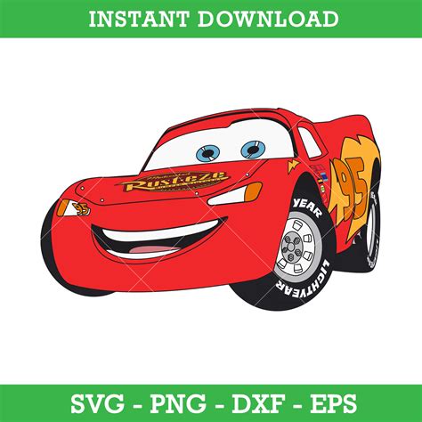 Lightning Mcqueen Svg Cars Svg Disney Pixar Car Svg Disne Inspire