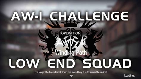 AW 1 CM Challenge Mode Ultra Low End Squad An Obscure Wanderer