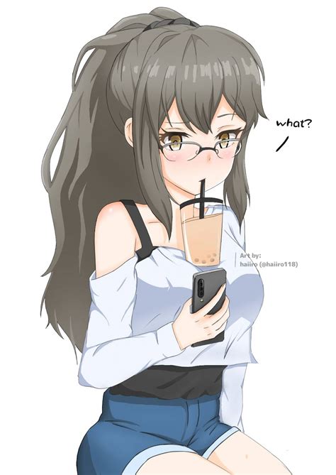 Futaba Rio Drinking Milktea By Whodunnitmeh On Deviantart