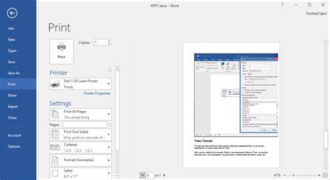 Printing Tips For Word Documents