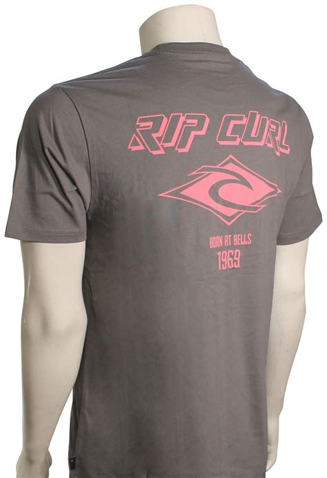 Rip Curl Fade Out Icon Ss T Shirt Dark Grey
