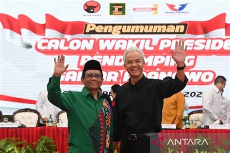 Resmi Mahfud Md Diumumkan Jadi Cawapres Ganjar Pranowo Nusantara
