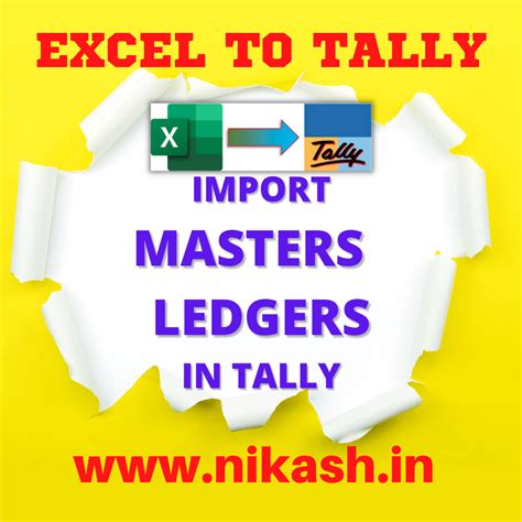 How To Import Ledger In Tally From Excel NIKASH Excel To Tally XML