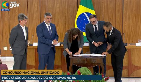 Governo Adia Concurso Nacional Unificado Por Causa Das Chuvas No RS