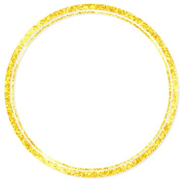 Marco De Círculo De Brillos Dorados PNG Marcos Circulo Dorado PNG y