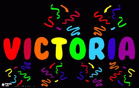 VICTORIA Coloring Page Printable VICTORIA