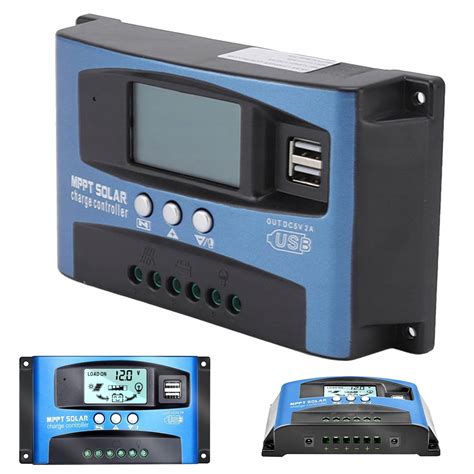 REGULATOR ŁADOWANIA SOLARNY KONTROLER 12V 24V PANEL LCD 100A 2x USB
