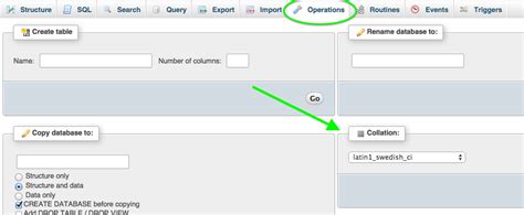 Change The Collation Of A Mysql Database